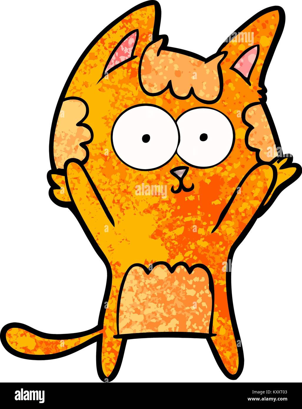 happy cartoon cat Stock Vector Image & Art - Alamy