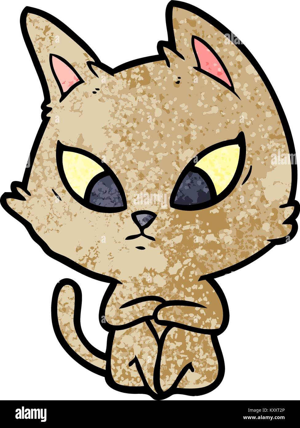 confused cartoon cat Stock Vector Image & Art - Alamy