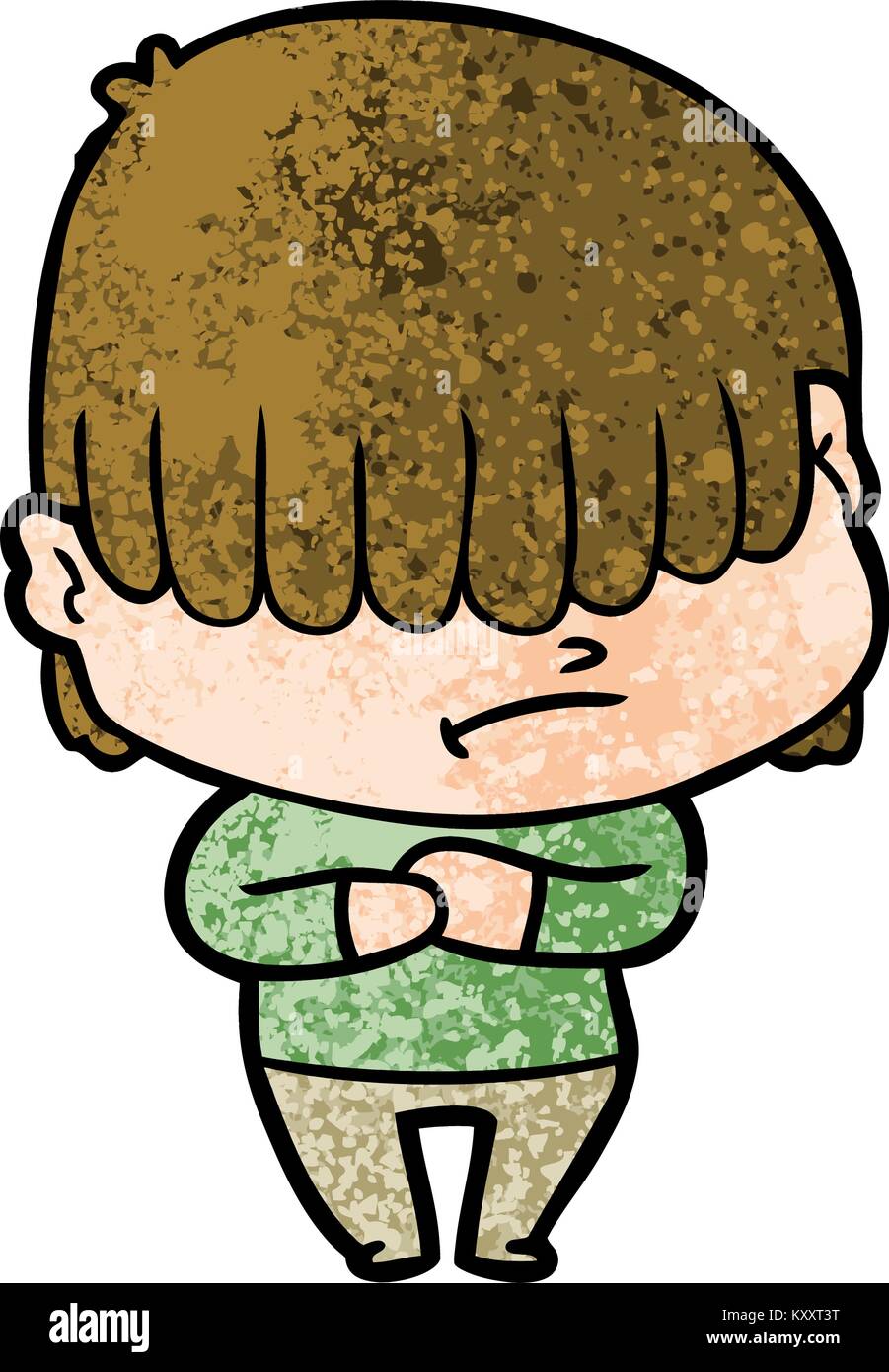 cartoon boy with untidy hair Stock Vector Image & Art - Alamy