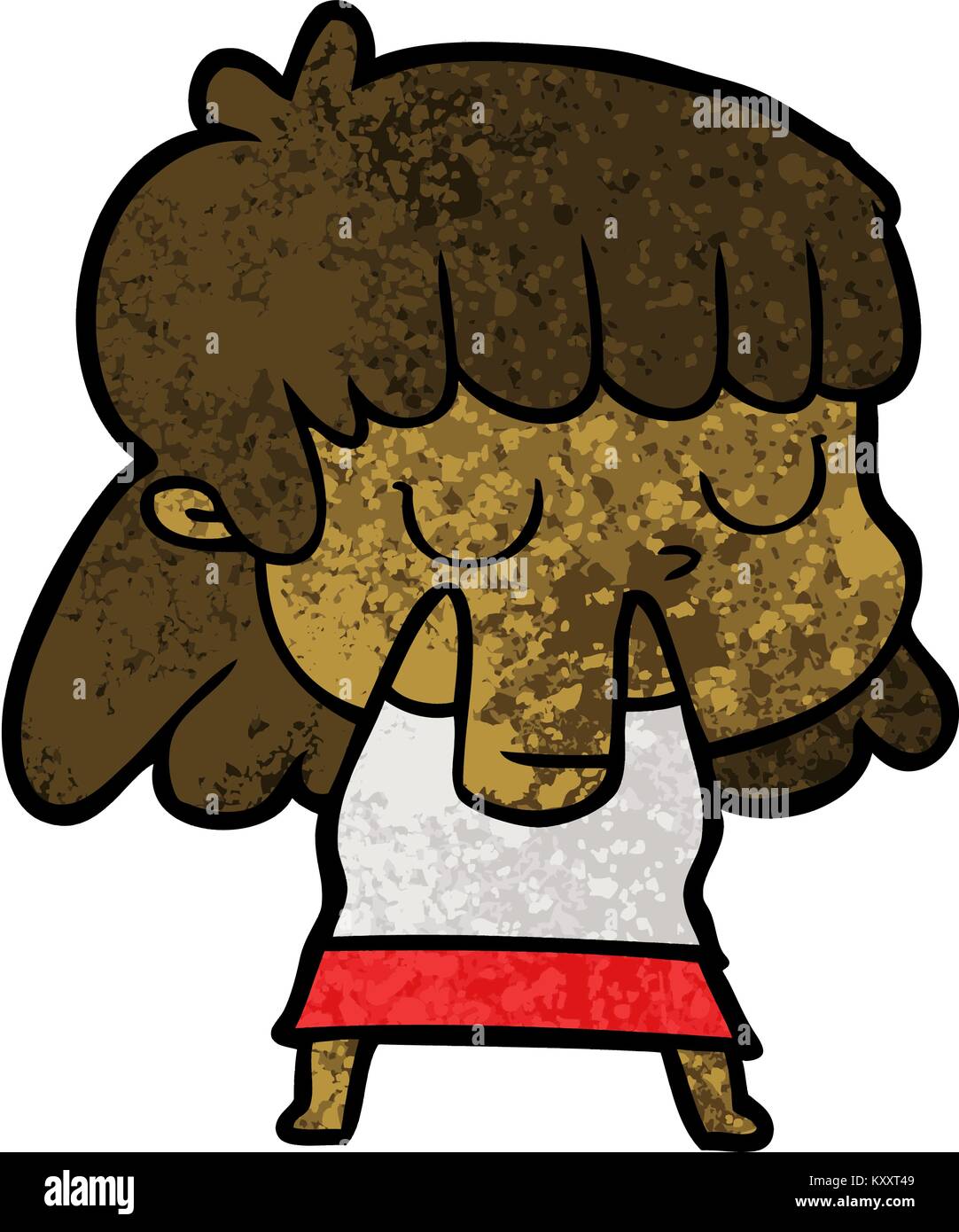 cartoon indifferent woman Stock Vector Image & Art - Alamy