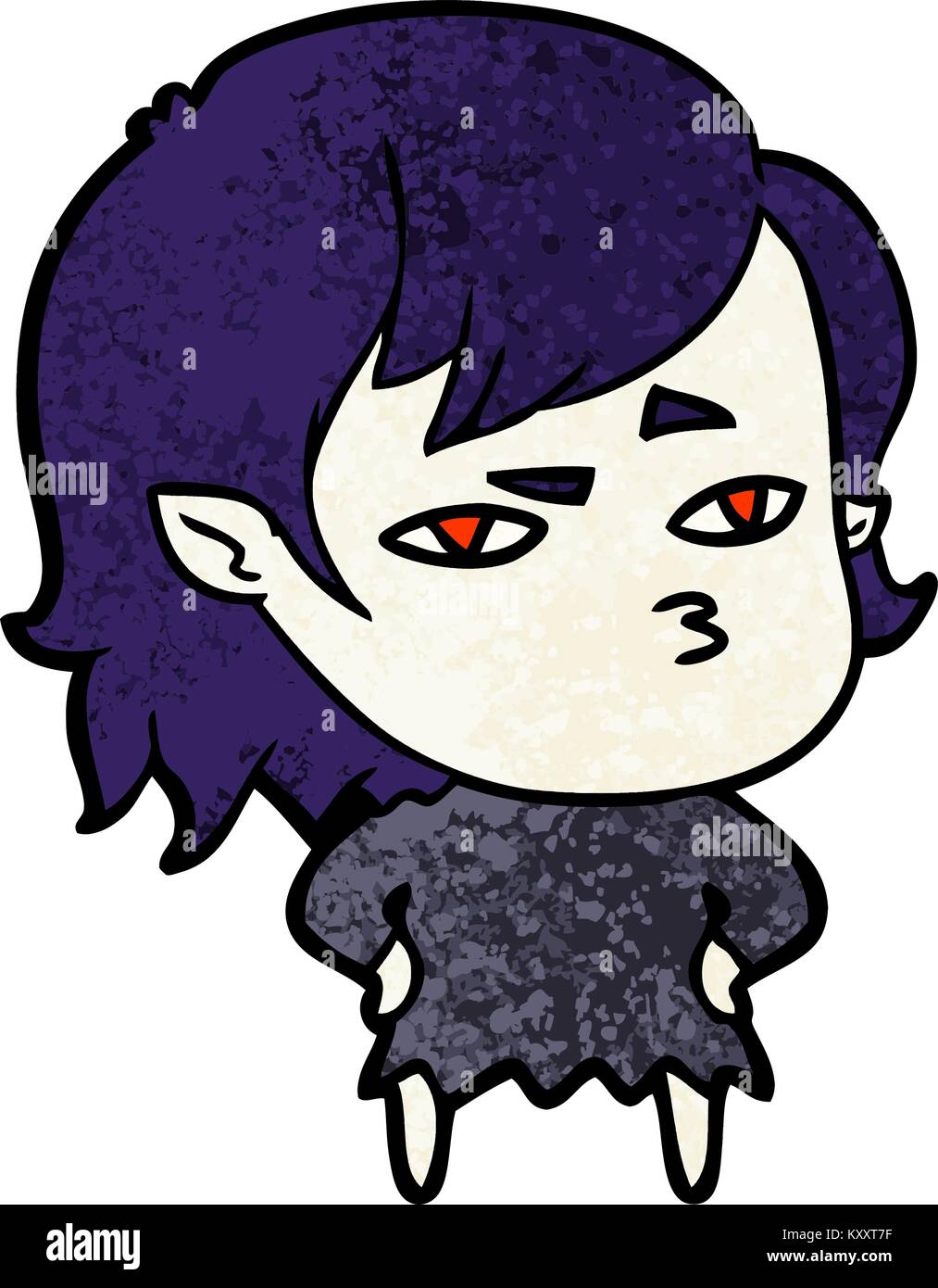 cartoon vampire girl Stock Vector Image & Art - Alamy