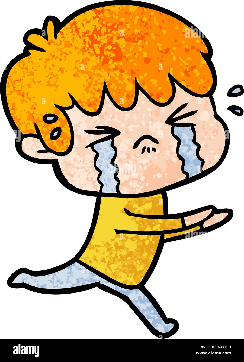 cartoon boy crying Stock Vector Image & Art - Alamy