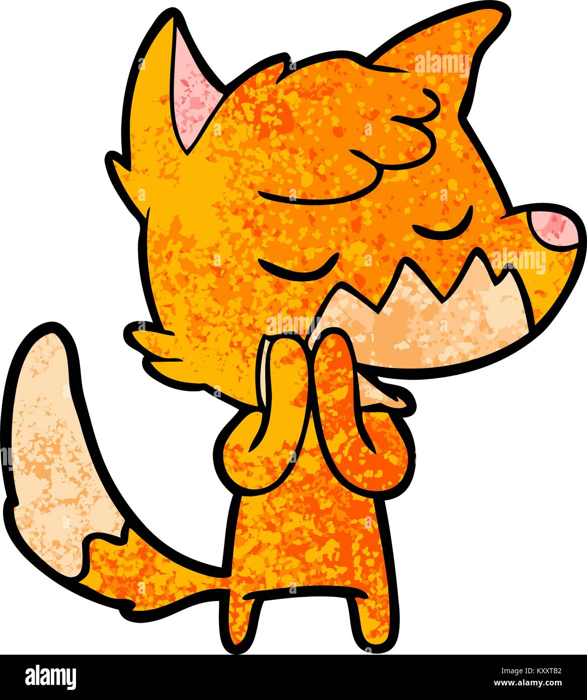 friendly cartoon fox Stock Vector Image & Art - Alamy