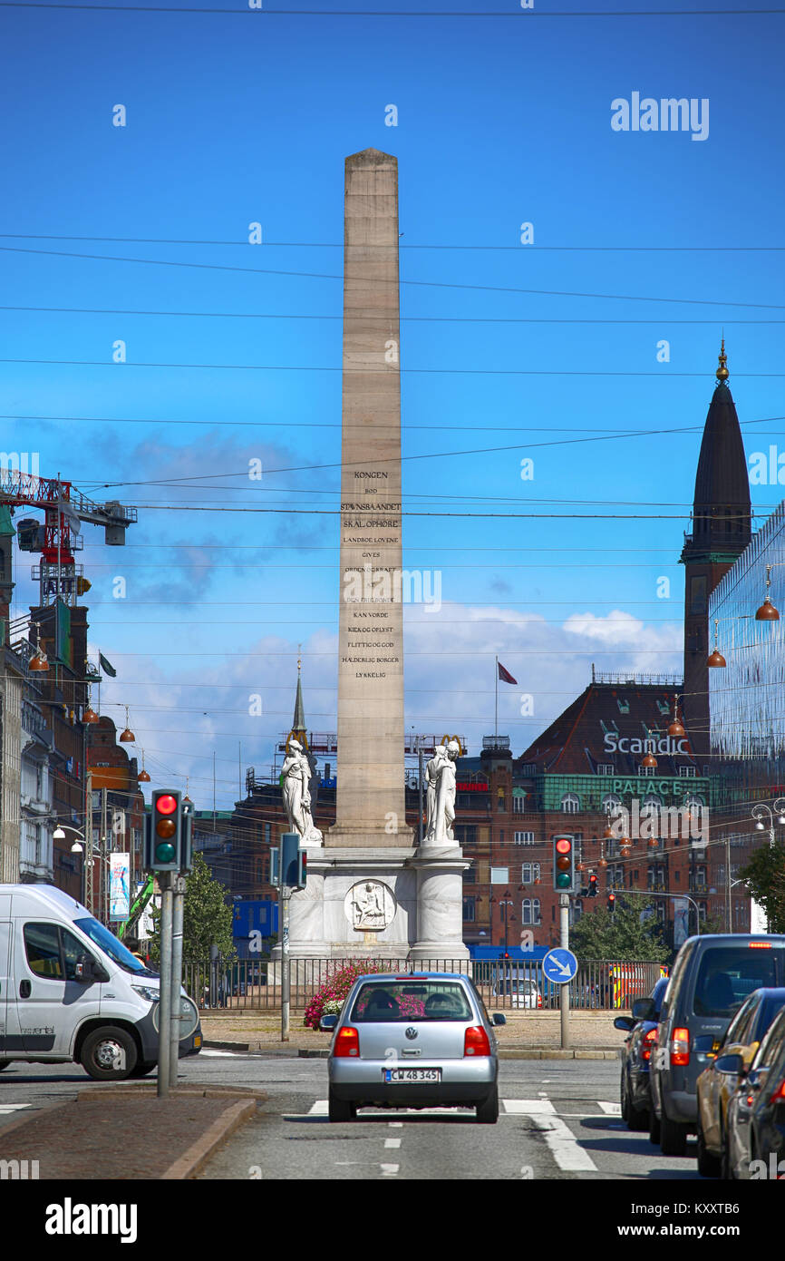 COPENHAGEN, DENMARK - AUGUST 16, 2016: The Liberty Memorial is placed ...