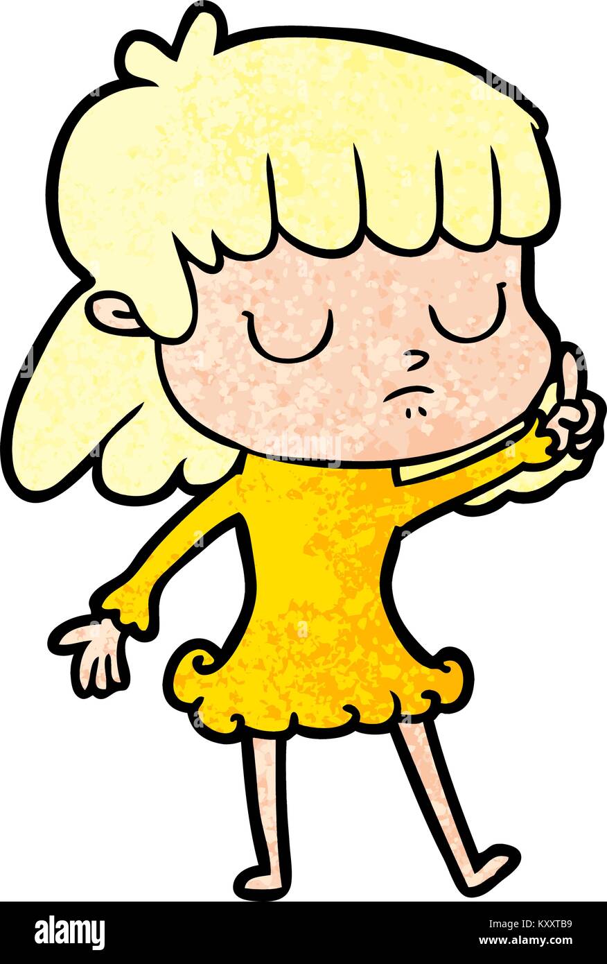 cartoon indifferent woman Stock Vector Image & Art - Alamy