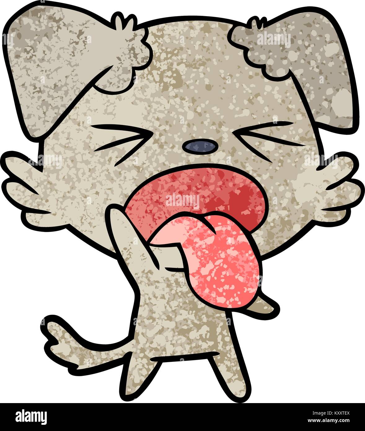cartoon disgusted dog Stock Vector Image & Art - Alamy