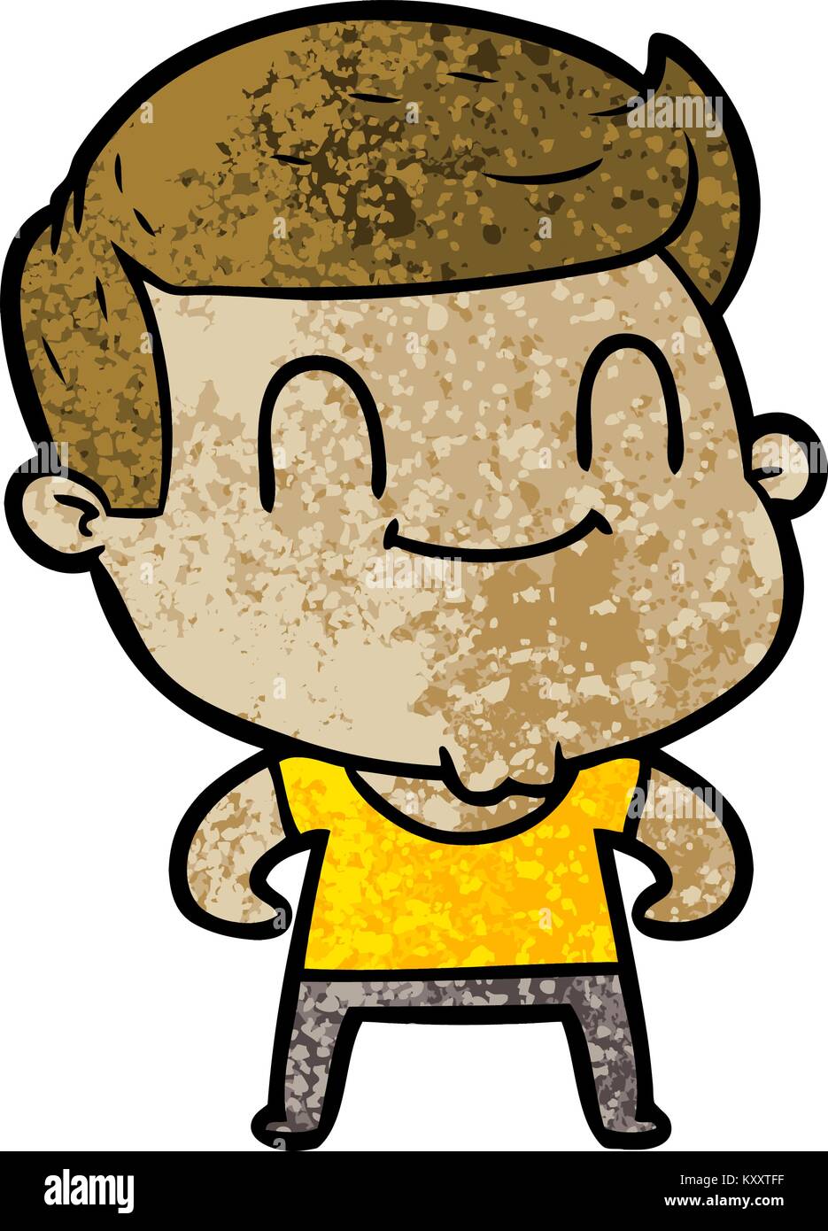 cartoon friendly man Stock Vector Image & Art - Alamy