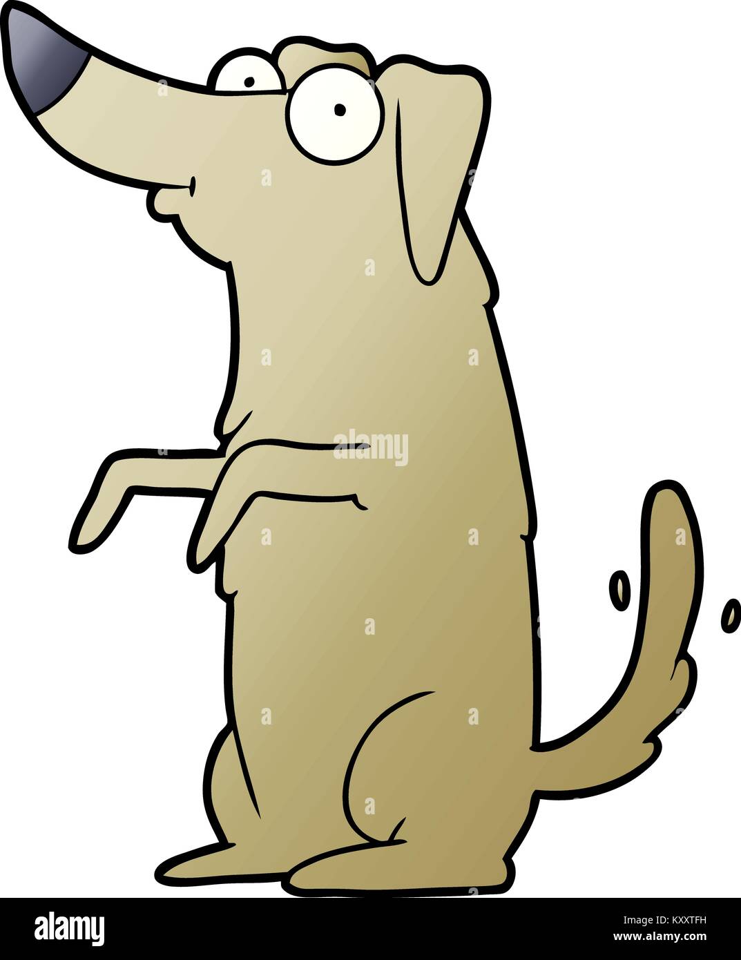 cartoon happy dog Stock Vector Image & Art - Alamy
