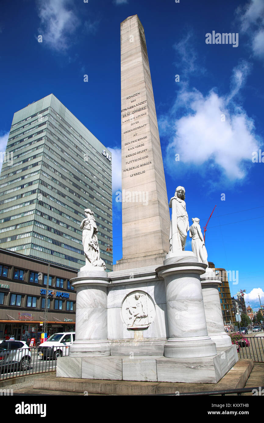 COPENHAGEN, DENMARK - AUGUST 16, 2016: The Liberty Memorial is placed ...