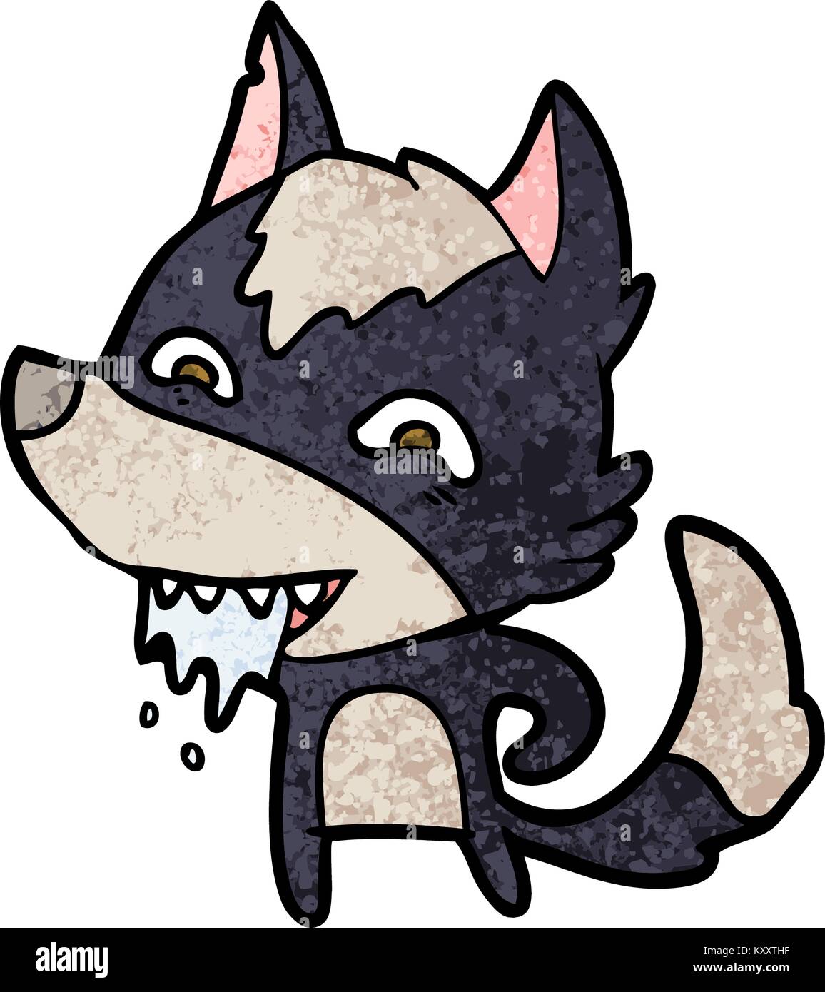 cartoon hungry wolf Stock Vector Image & Art - Alamy