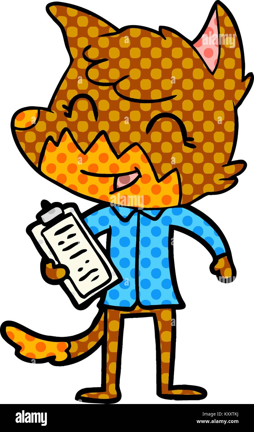 office worker fox cartoon character Stock Vector Image & Art - Alamy