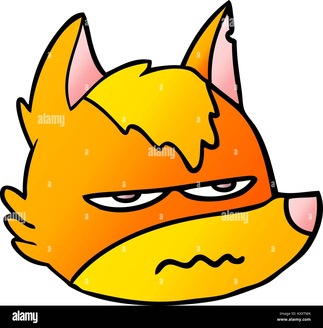 angry fox cartoon character Stock Vector Image & Art - Alamy