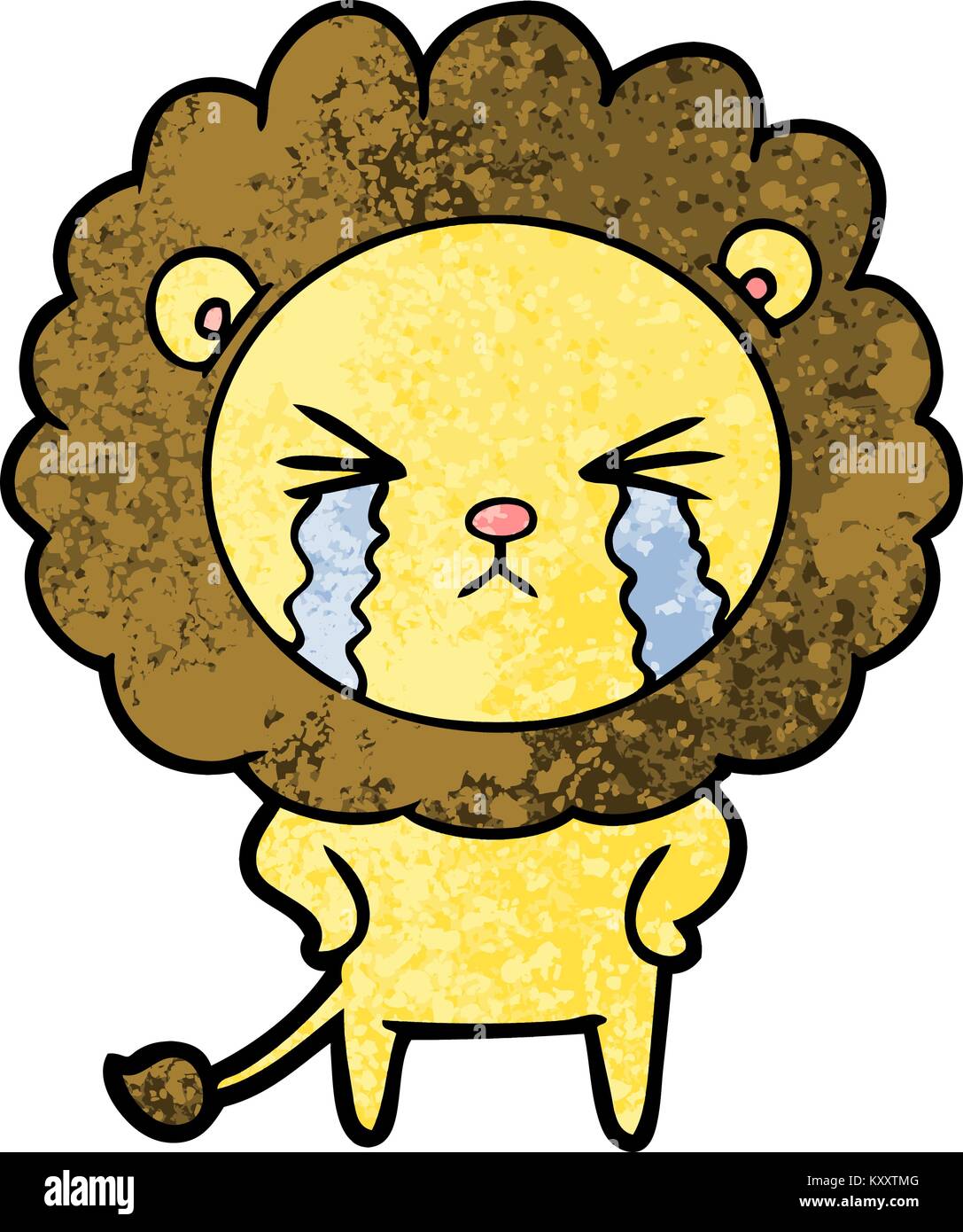 cartoon crying lion Stock Vector Image & Art - Alamy