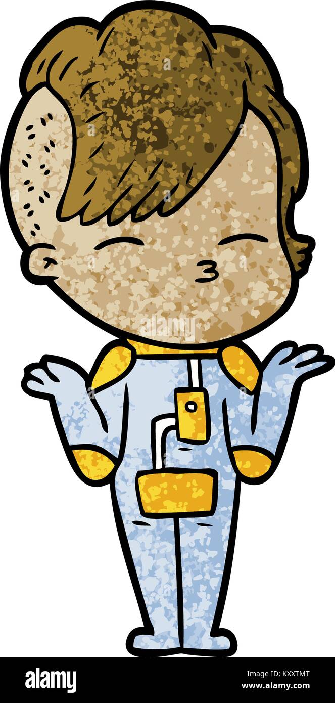 cartoon girl wearing futuristic clothes Stock Vector Image & Art - Alamy