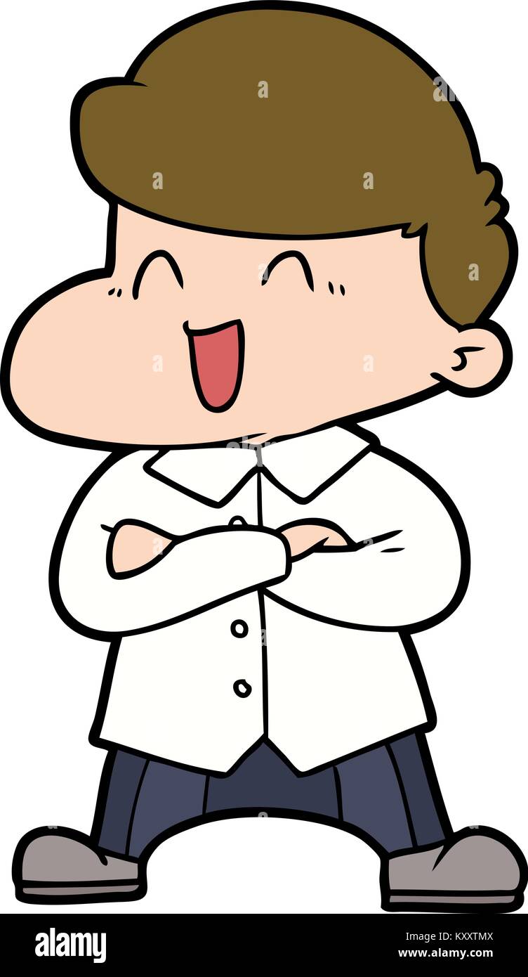 cartoon laughing businessman Stock Vector Image & Art - Alamy