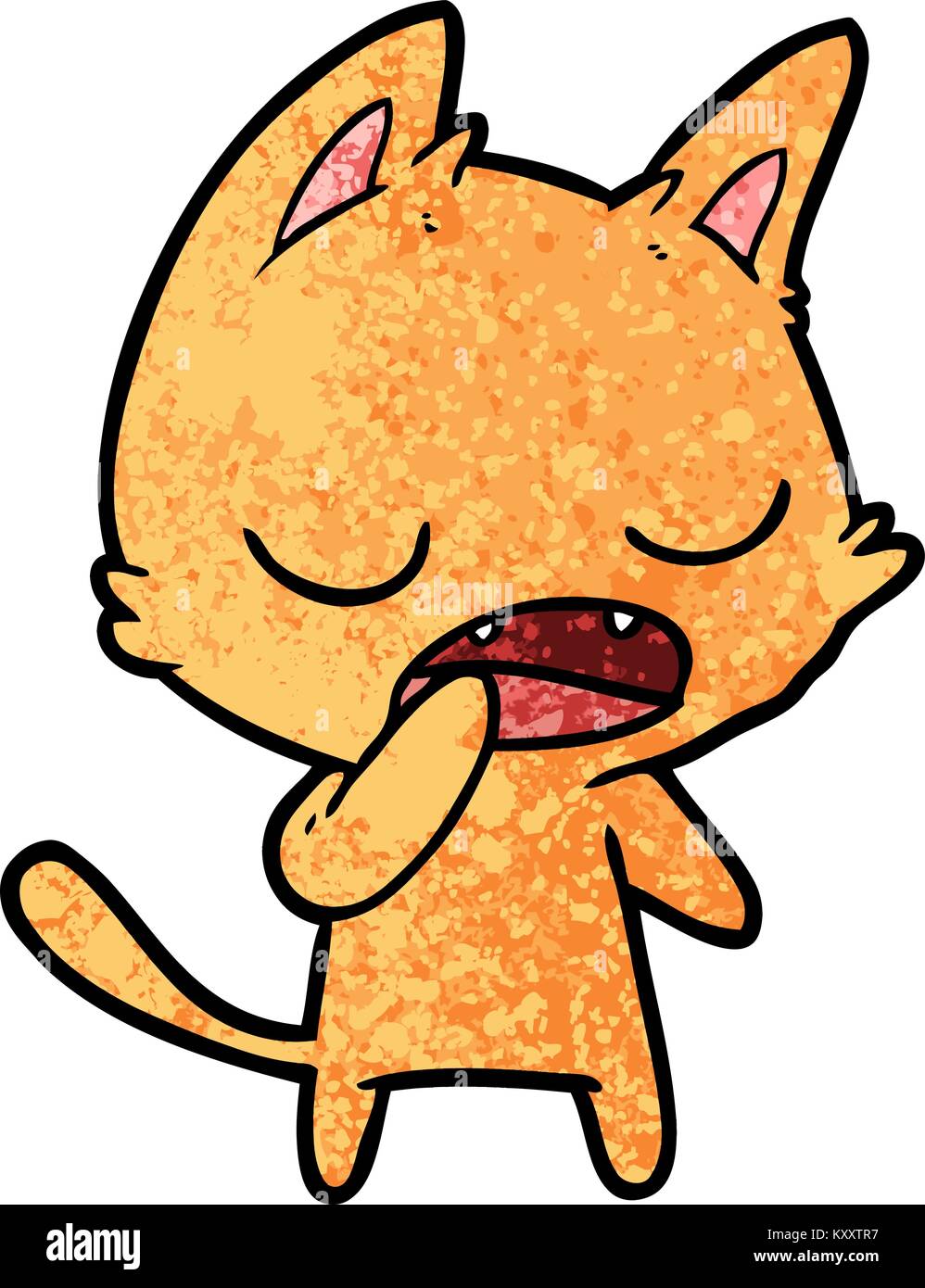 talking cat cartoon Stock Vector Image & Art - Alamy