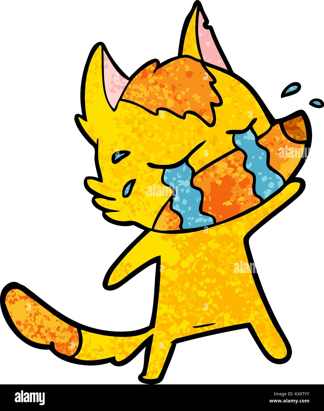 sad little fox cartoon character Stock Vector Image & Art - Alamy