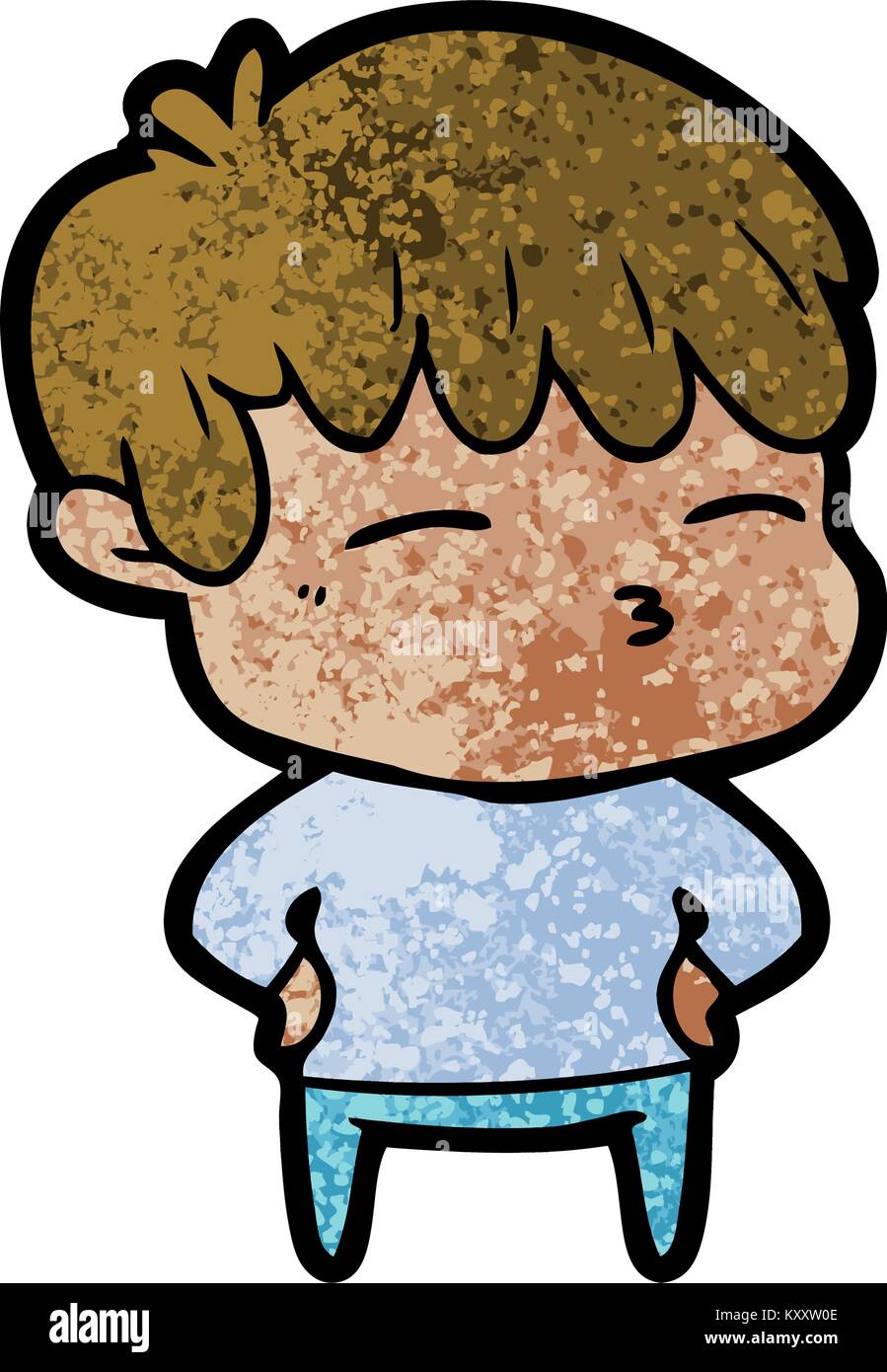 cartoon curious boy Stock Vector Image & Art - Alamy