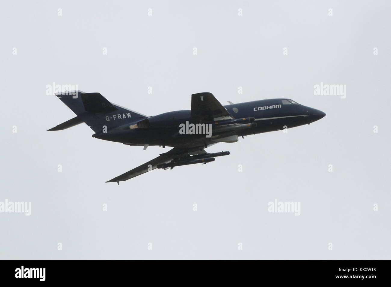 G-FRAW, a Dassault Falcon 20 operated by Cobham Aviation Services, at ...