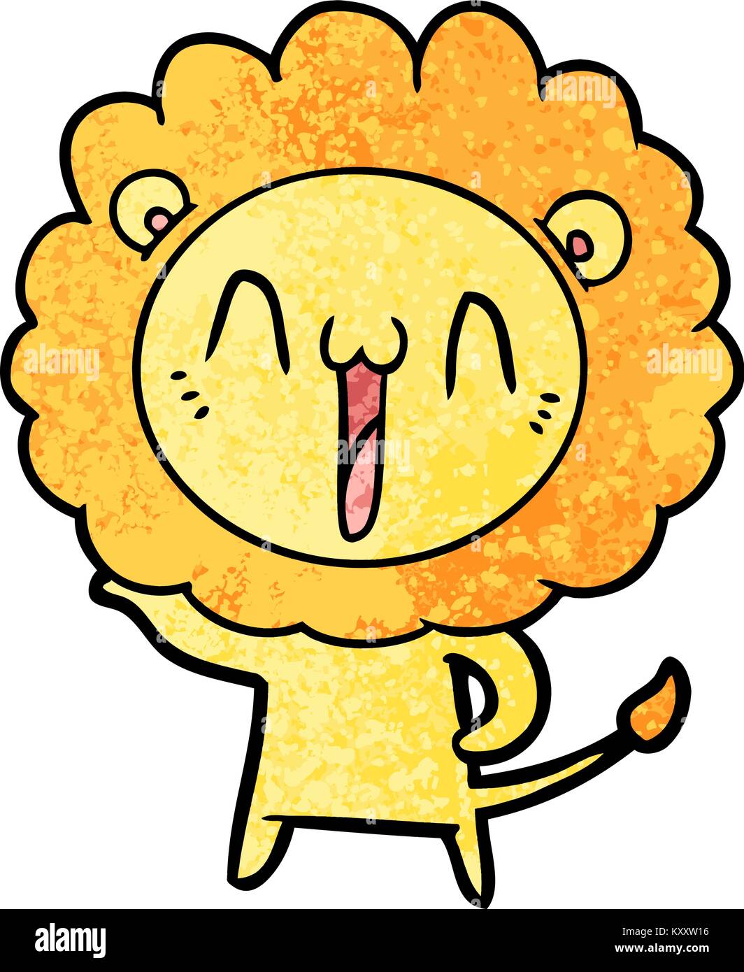 happy cartoon lion Stock Vector Image & Art - Alamy