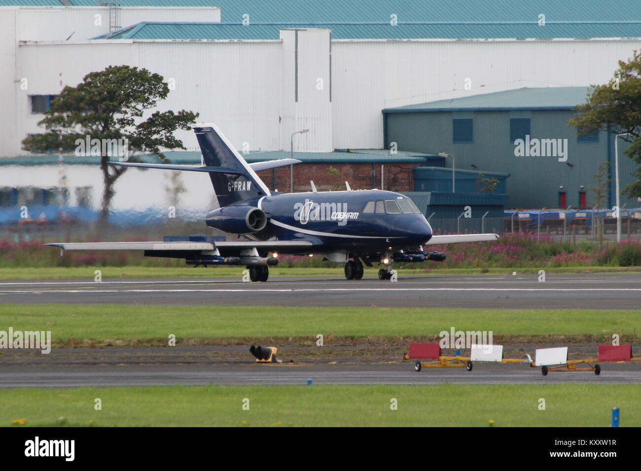 G-FRAW, a Dassault Falcon 20 operated by Cobham Aviation Services, at ...