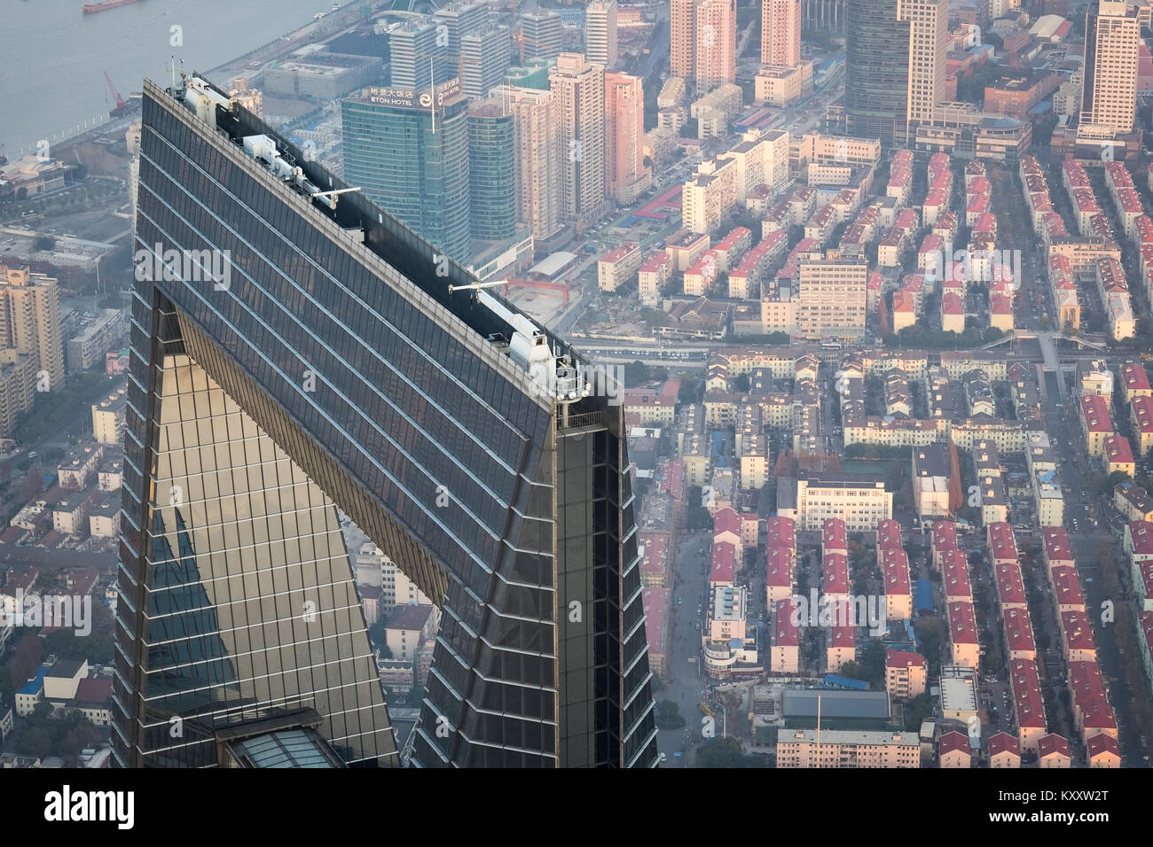 Shanghai World Financial Tower, HDR Panorama Stock Photo - Alamy