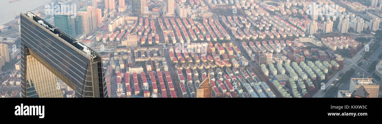 Shanghai World Financial Tower, HDR Panorama Stock Photo - Alamy