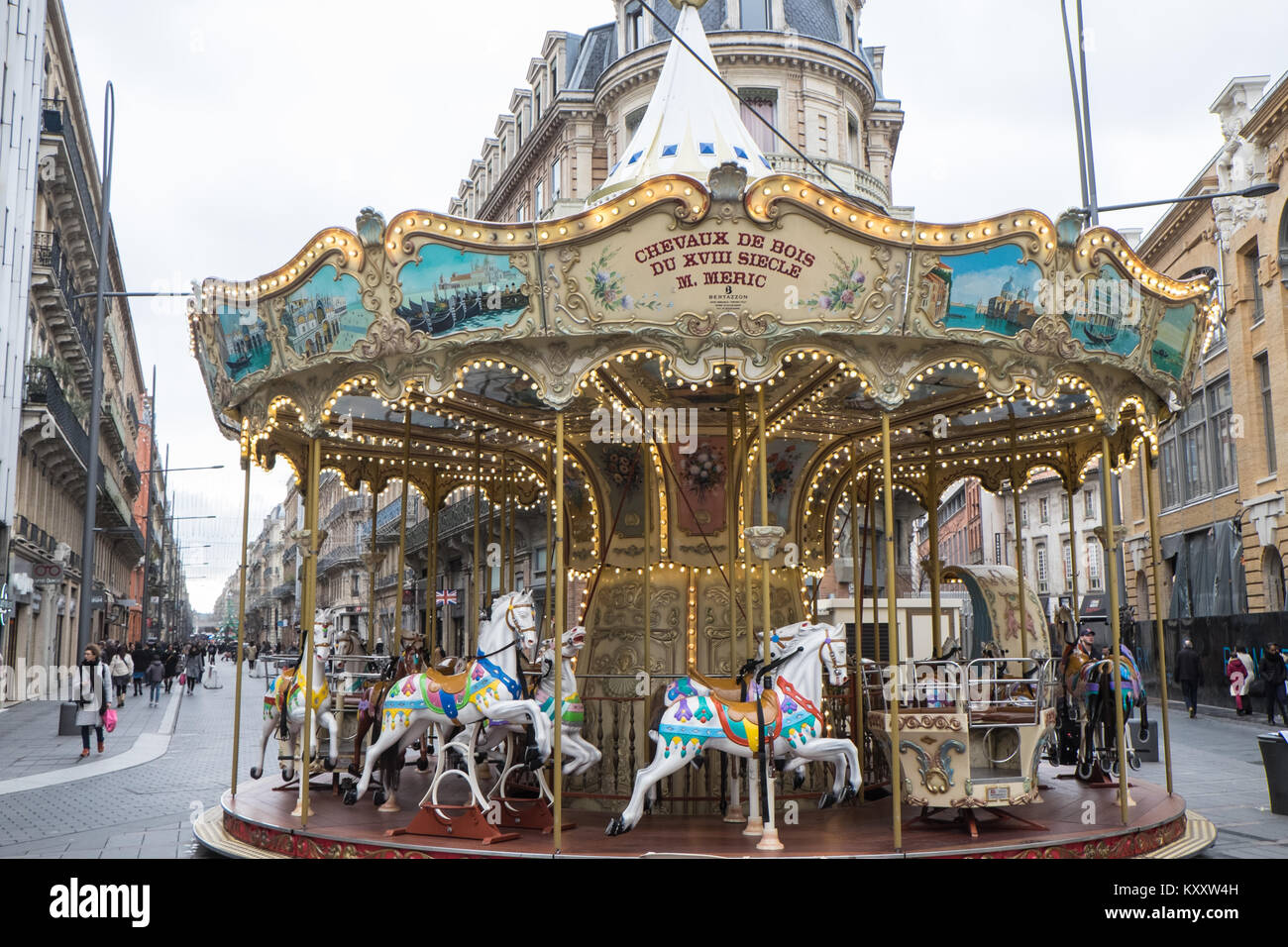 Carousel,roundabout,Christmas,ride,fun,centre,of,Toulouse,French ...