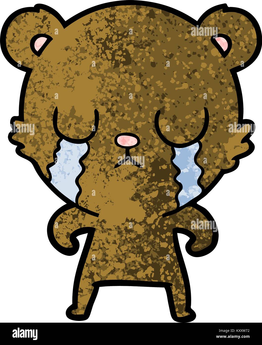 crying cartoon bear Stock Vector Image & Art - Alamy