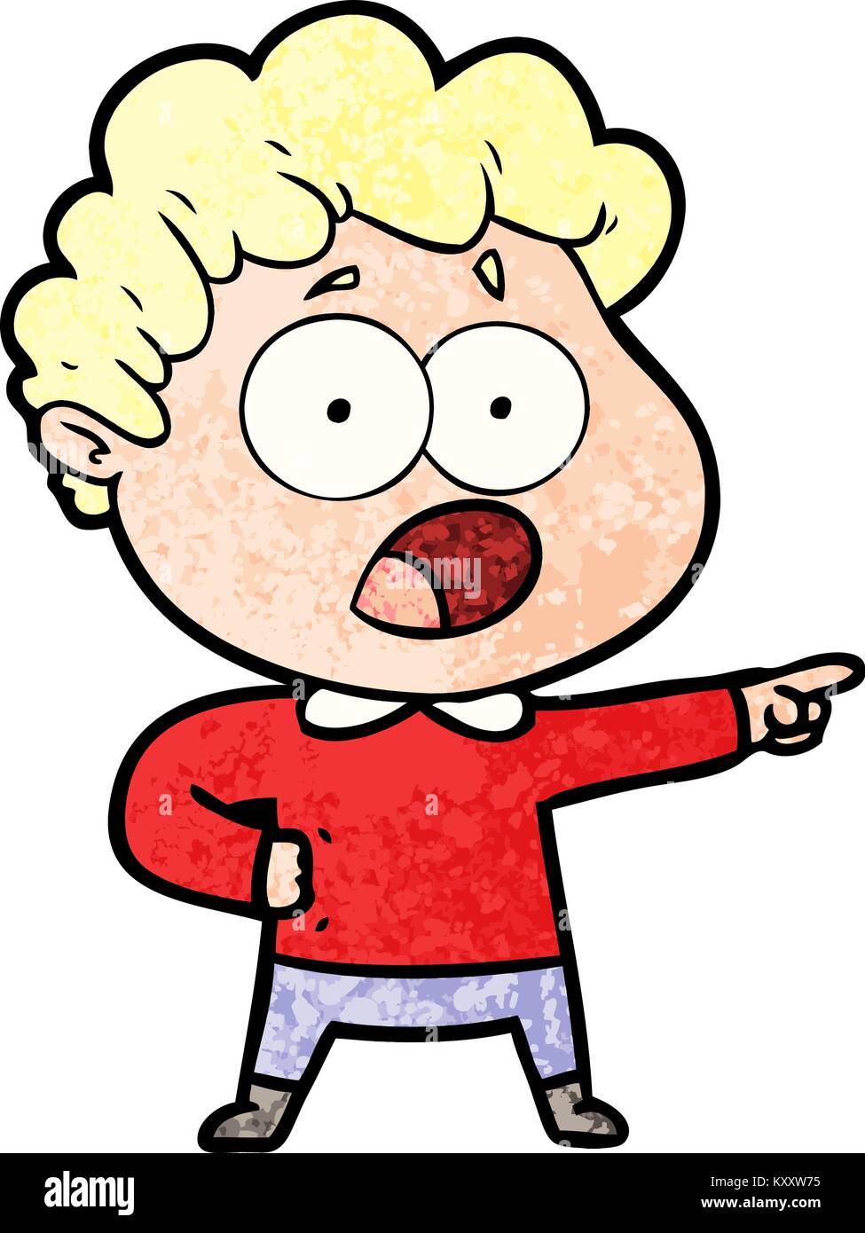 cartoon man gasping in surprise Stock Vector Image & Art - Alamy