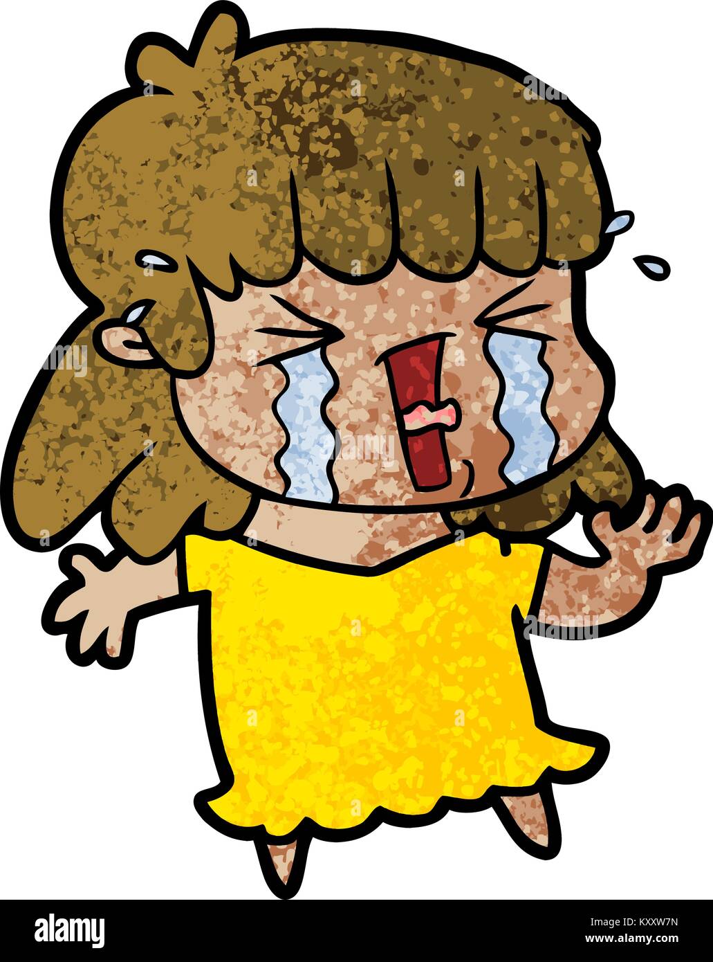 cartoon woman in tears Stock Vector Image & Art - Alamy