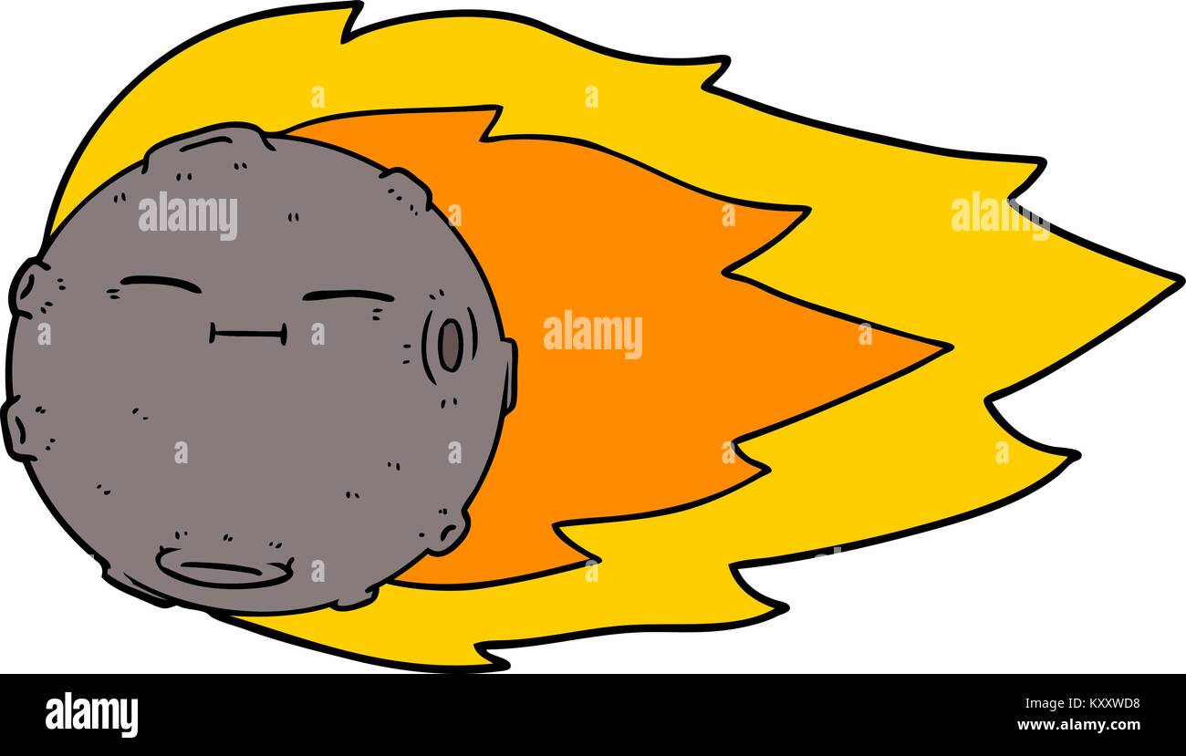 Funny Asteroid Cartoon Illustration Stock Photos & Funny Asteroid ...