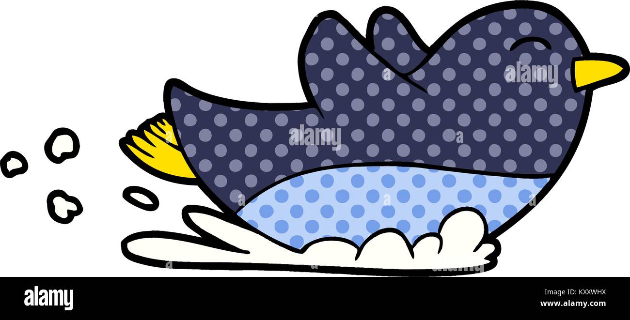 cartoon penguin sliding Stock Vector Image & Art - Alamy