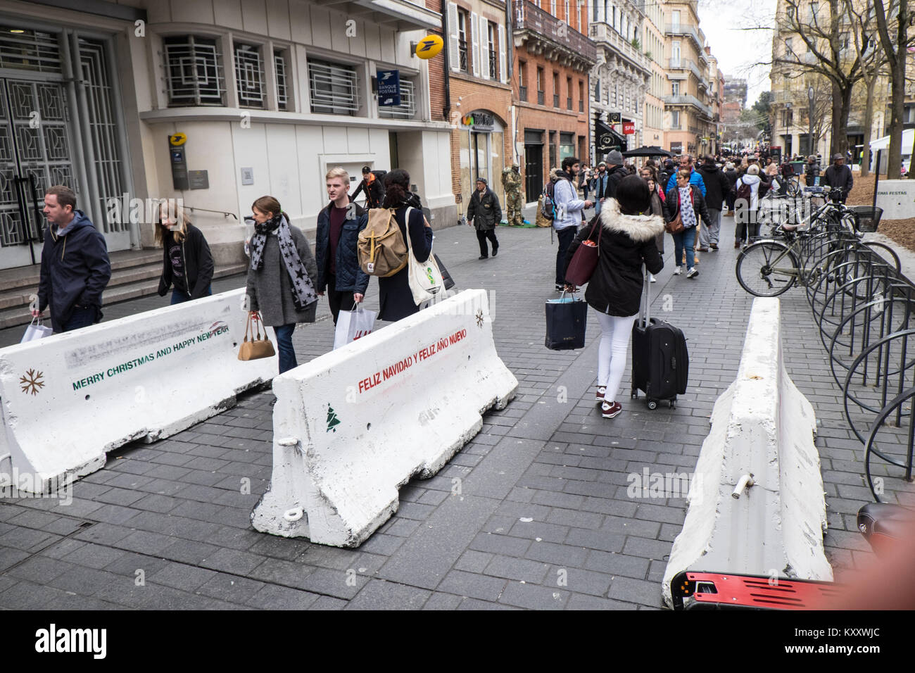 security,barrier,against,terrorist,attack,at,Christmas,Market,Toulouse ...