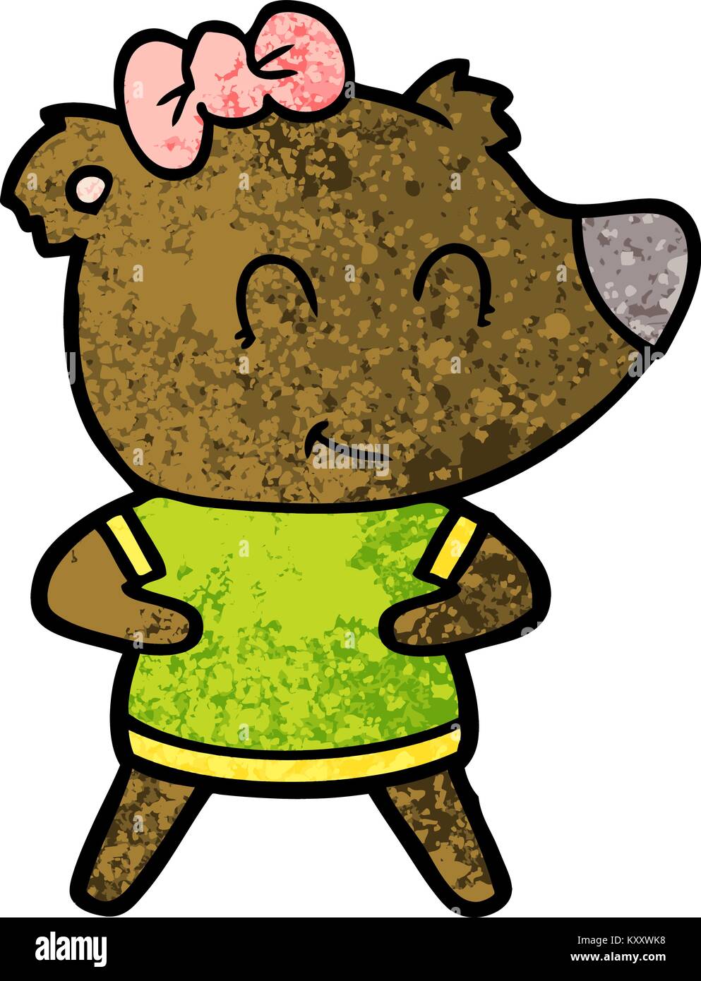 female bear cartoon Stock Vector Image & Art - Alamy