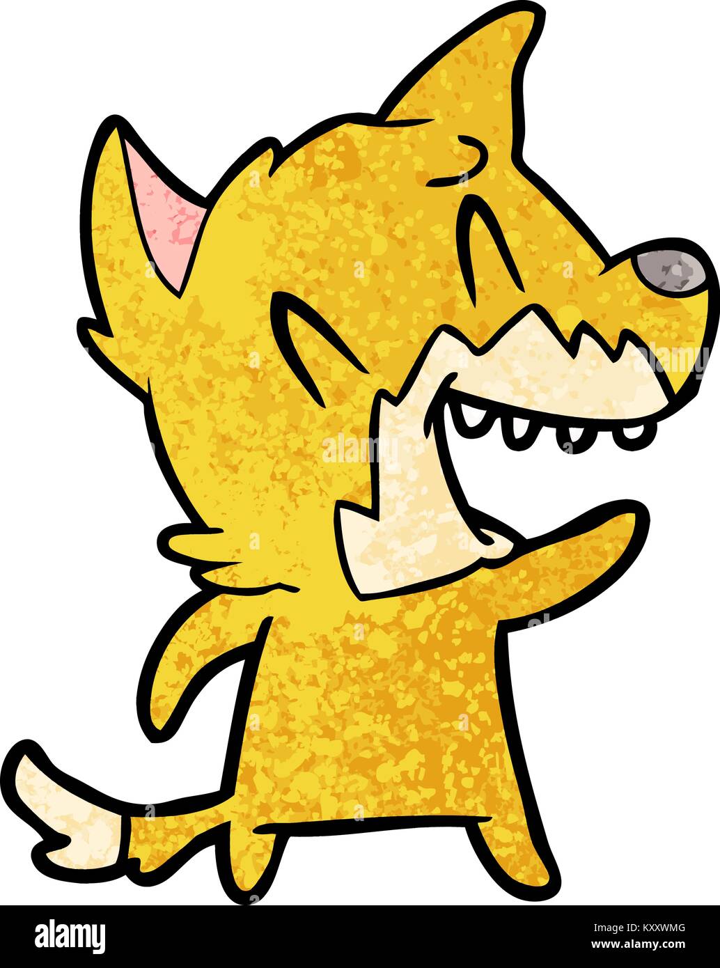 laughing fox cartoon Stock Vector Image & Art - Alamy