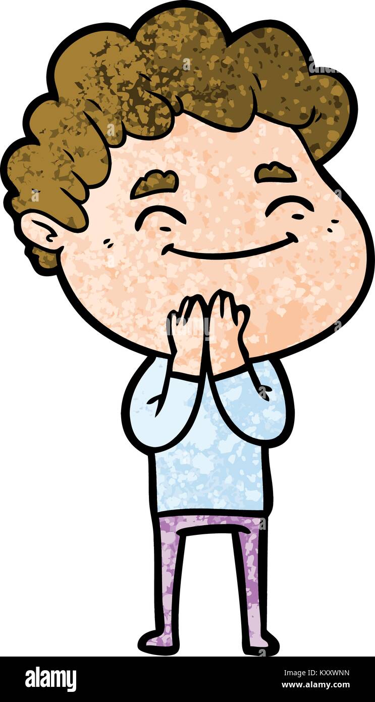 cartoon friendly man Stock Vector Image & Art - Alamy