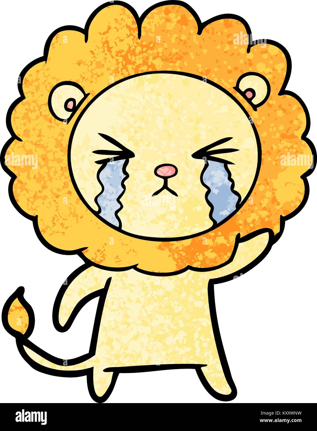cartoon crying lion Stock Vector Image & Art - Alamy