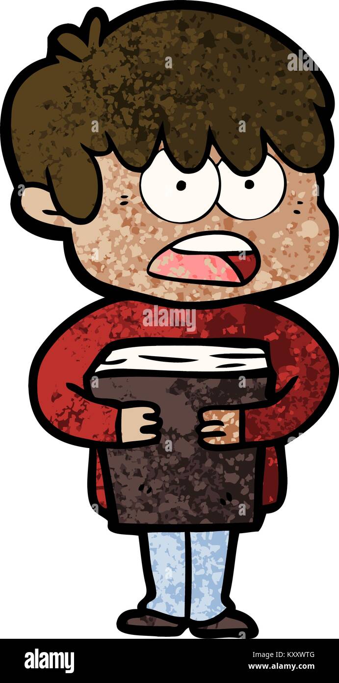 worried cartoon boy Stock Vector Image & Art - Alamy