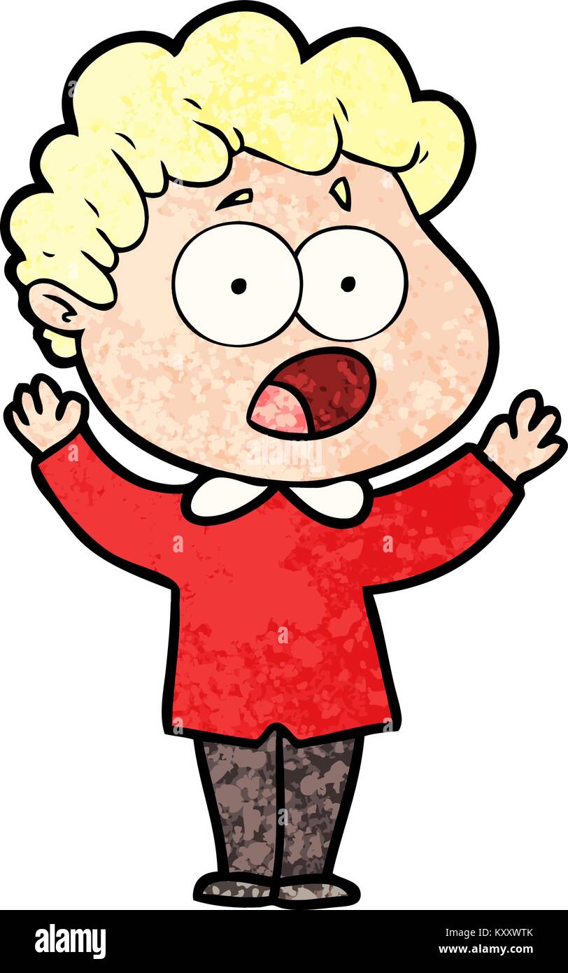 cartoon man gasping in surprise Stock Vector Image & Art - Alamy