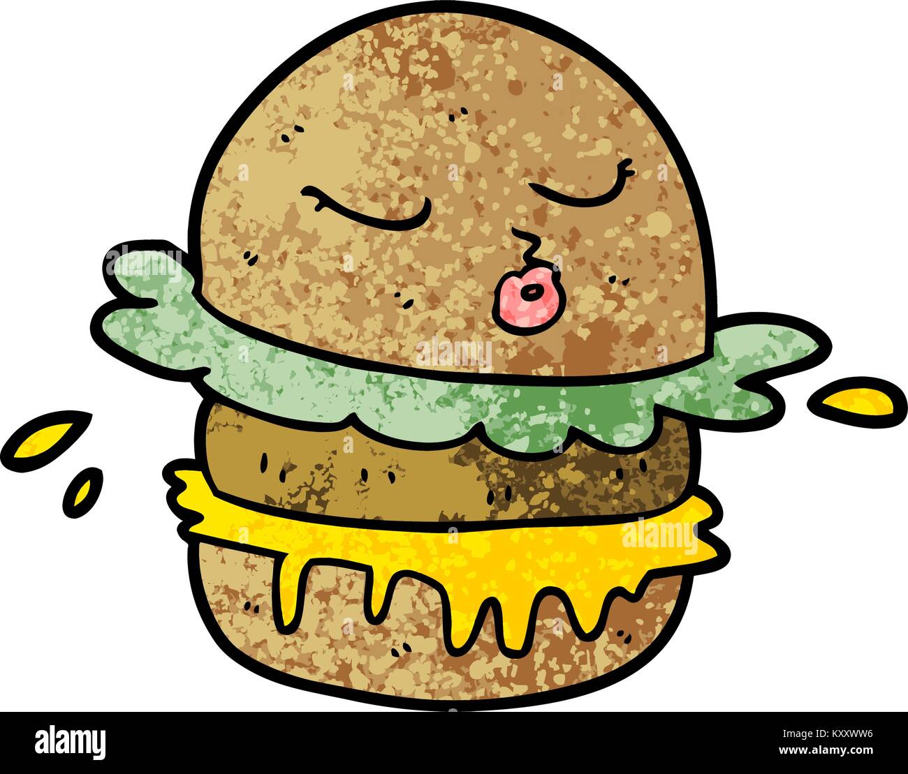 cartoon fast food burger Stock Vector Image & Art - Alamy