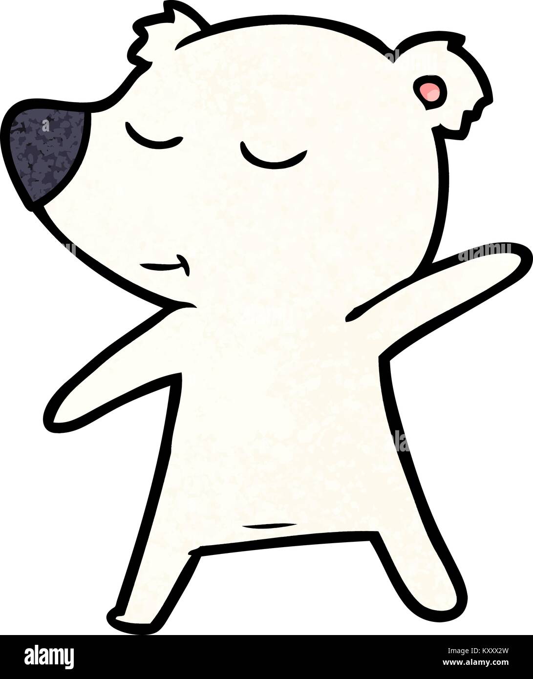 happy polar bear cartoon Stock Vector Image & Art - Alamy