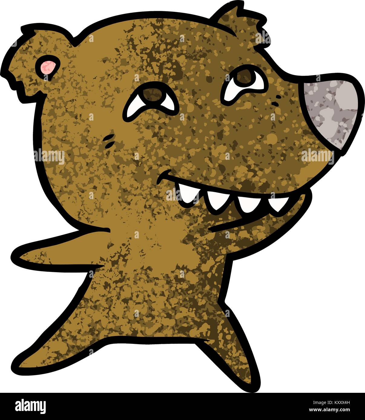 cartoon bear showing teeth Stock Vector Image & Art - Alamy
