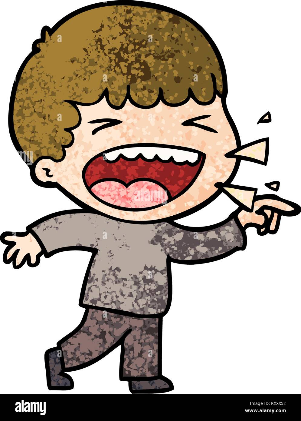 cartoon laughing man Stock Vector Image & Art - Alamy