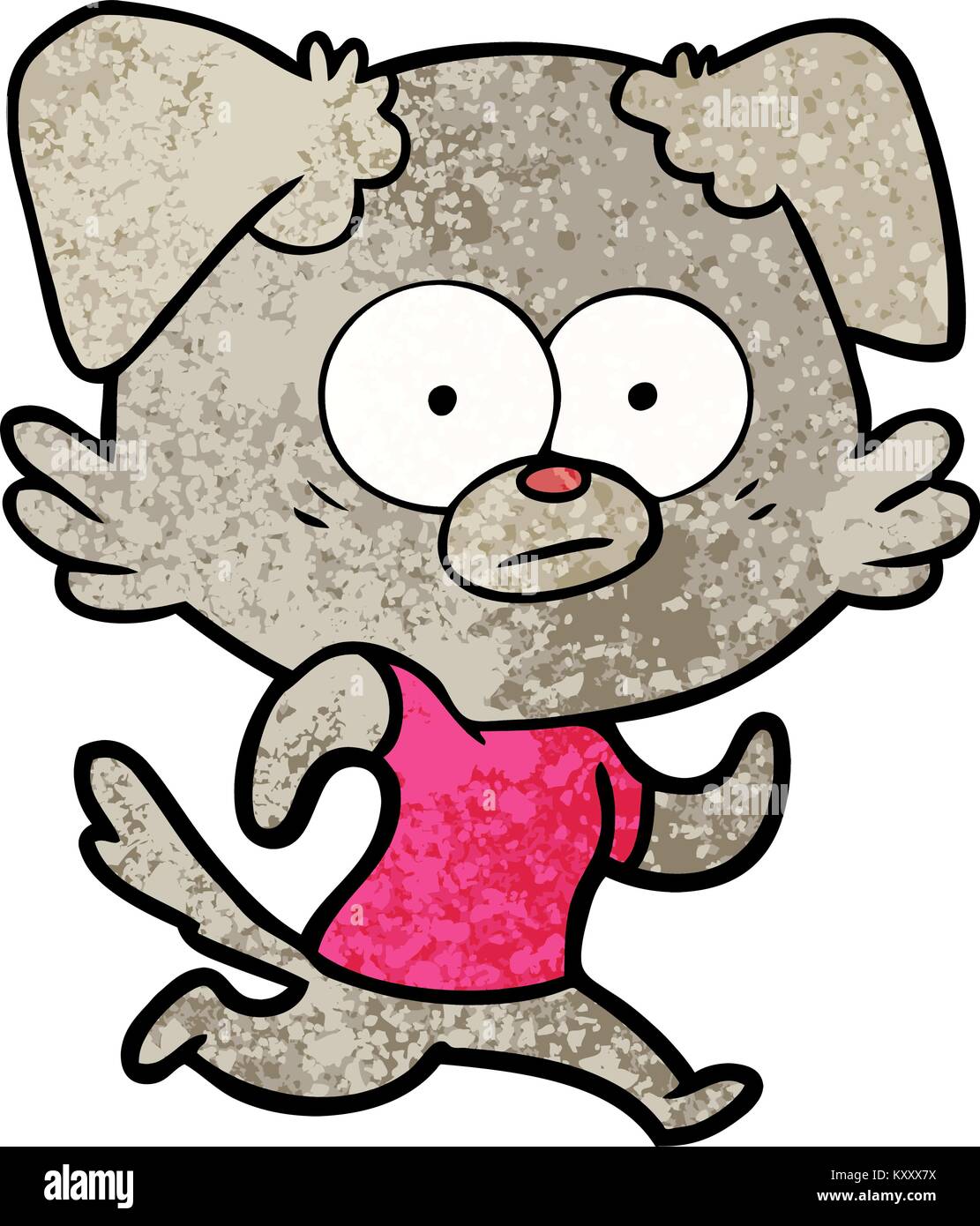 nervous dog cartoon Stock Vector Image & Art - Alamy