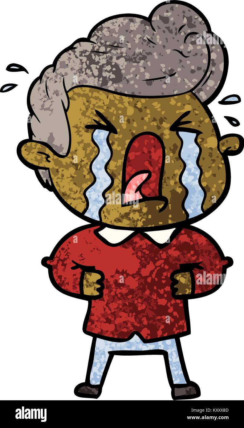 cartoon crying man Stock Vector Image & Art - Alamy