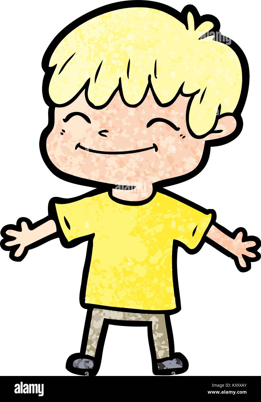 cartoon happy boy Stock Vector Image & Art - Alamy