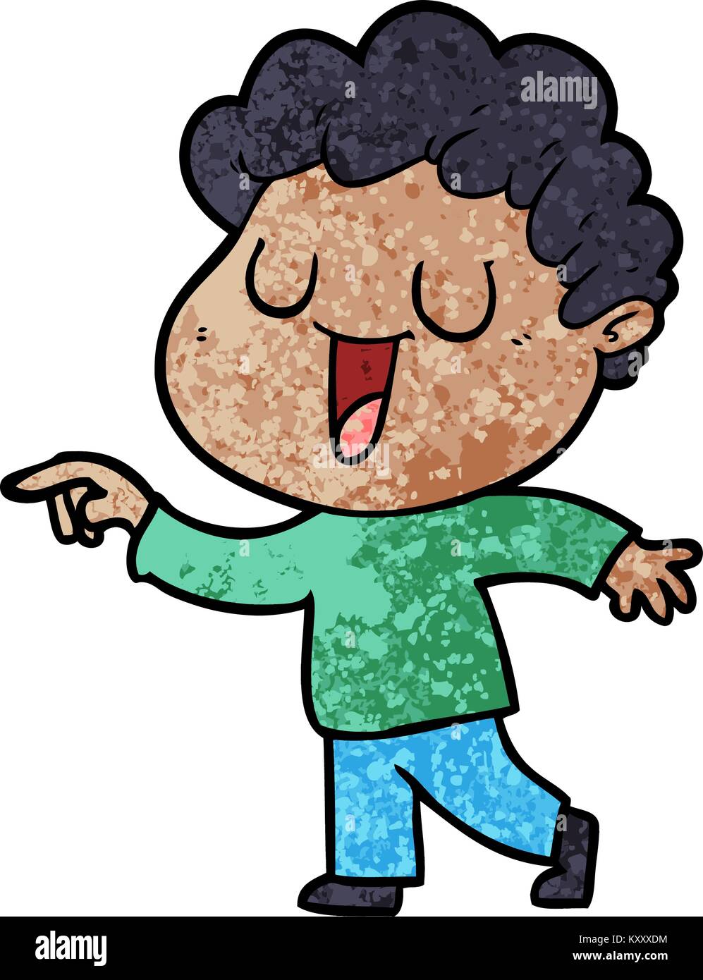 laughing cartoon man pointing Stock Vector Image & Art - Alamy