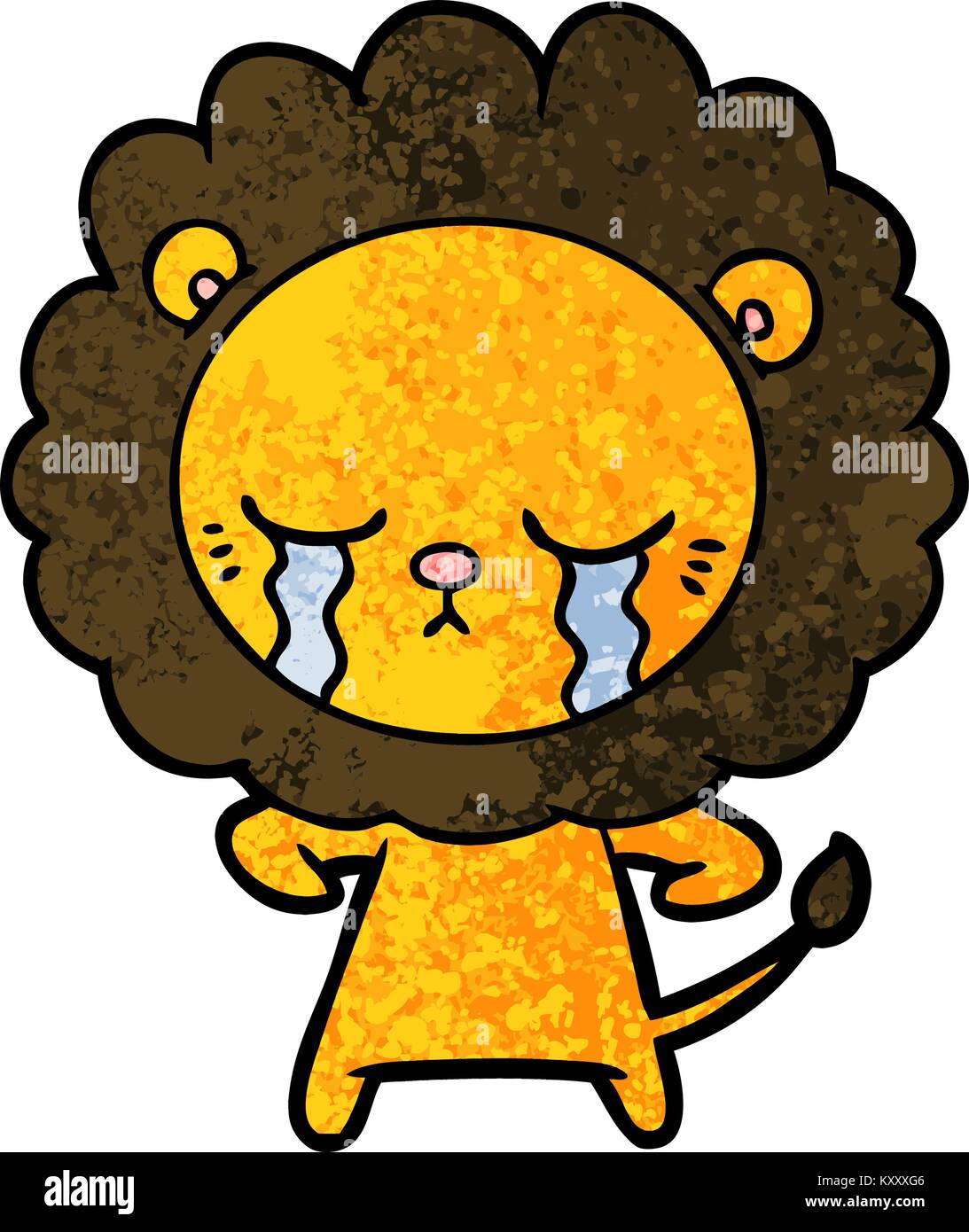 crying cartoon lion Stock Vector Image & Art - Alamy