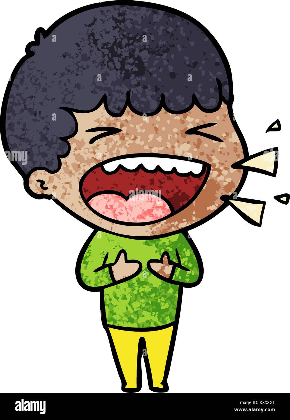 cartoon laughing man Stock Vector Image & Art - Alamy